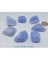 Calcédoine Bleue | Cristal Forest - Lithothérapie - Pierres & minéraux ...