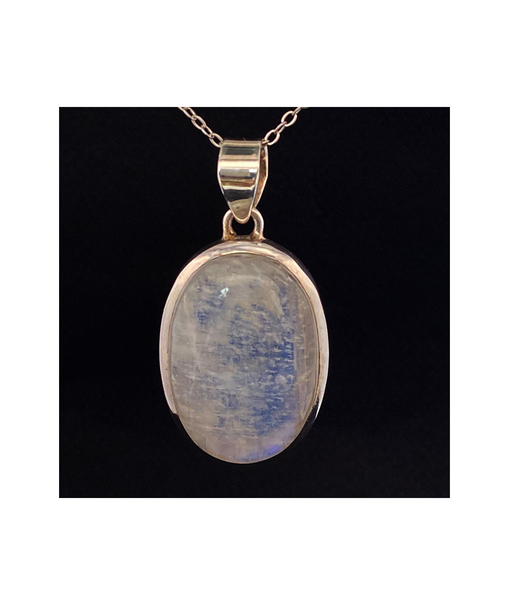 Pierre de Lune - Pendentif Serti Argent