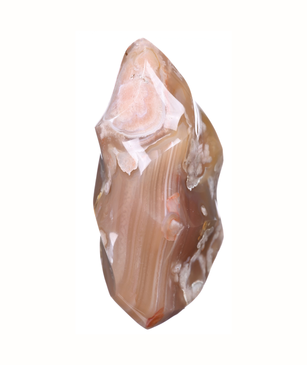 Agate Fleur - Flamme Polie Autres modèles 9 x 7 x 4 cm / 295,5 gr
