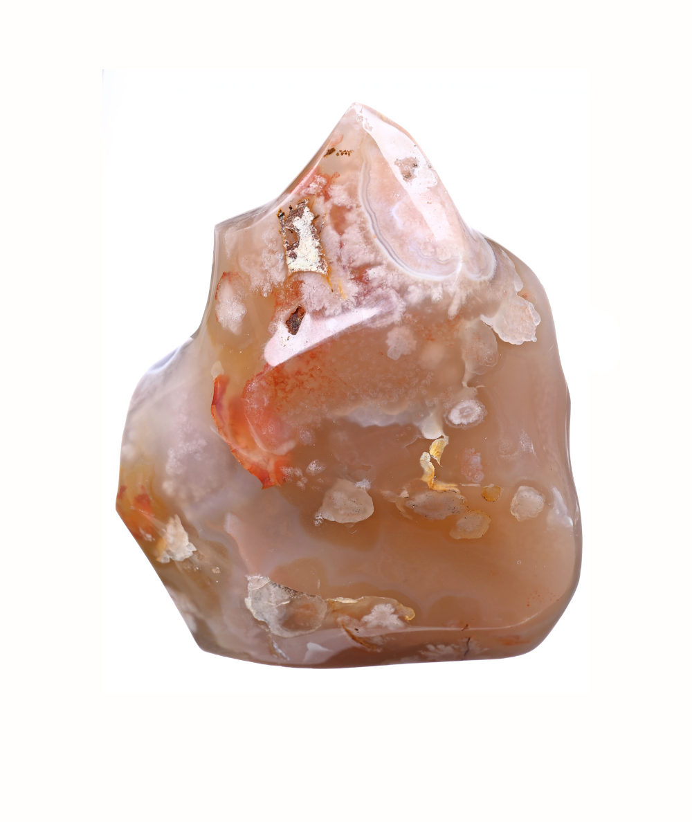 Agate Fleur - Flamme Polie Autres modèles 9 x 7 x 4 cm / 295,5 gr