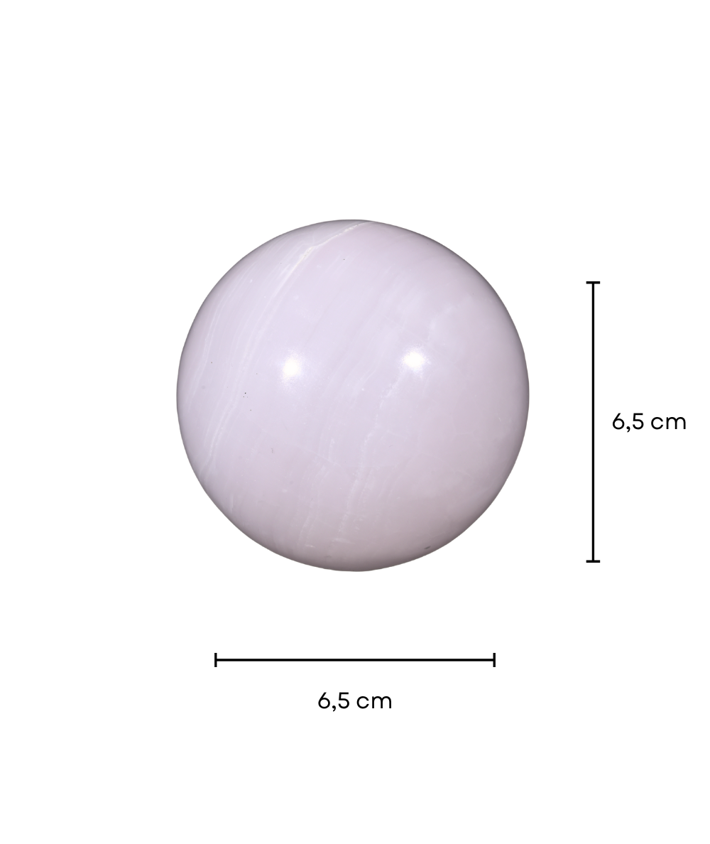 Mangano Calcite - Sphère Autres modèles 6.5cm / 400,00gr